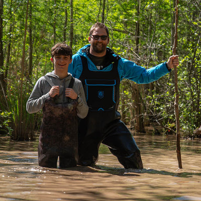 Retro Waders | Mens - Blue – Gator Waders