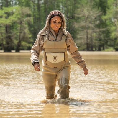 Waterproof 1/2 Zip Bog Hoodie | Womens - Cattail – Gator Waders
