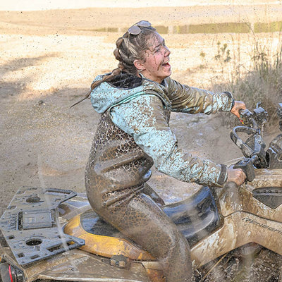 Waterproof 1/2 Zip Bog Hoodie | Womens - Sage – Gator Waders