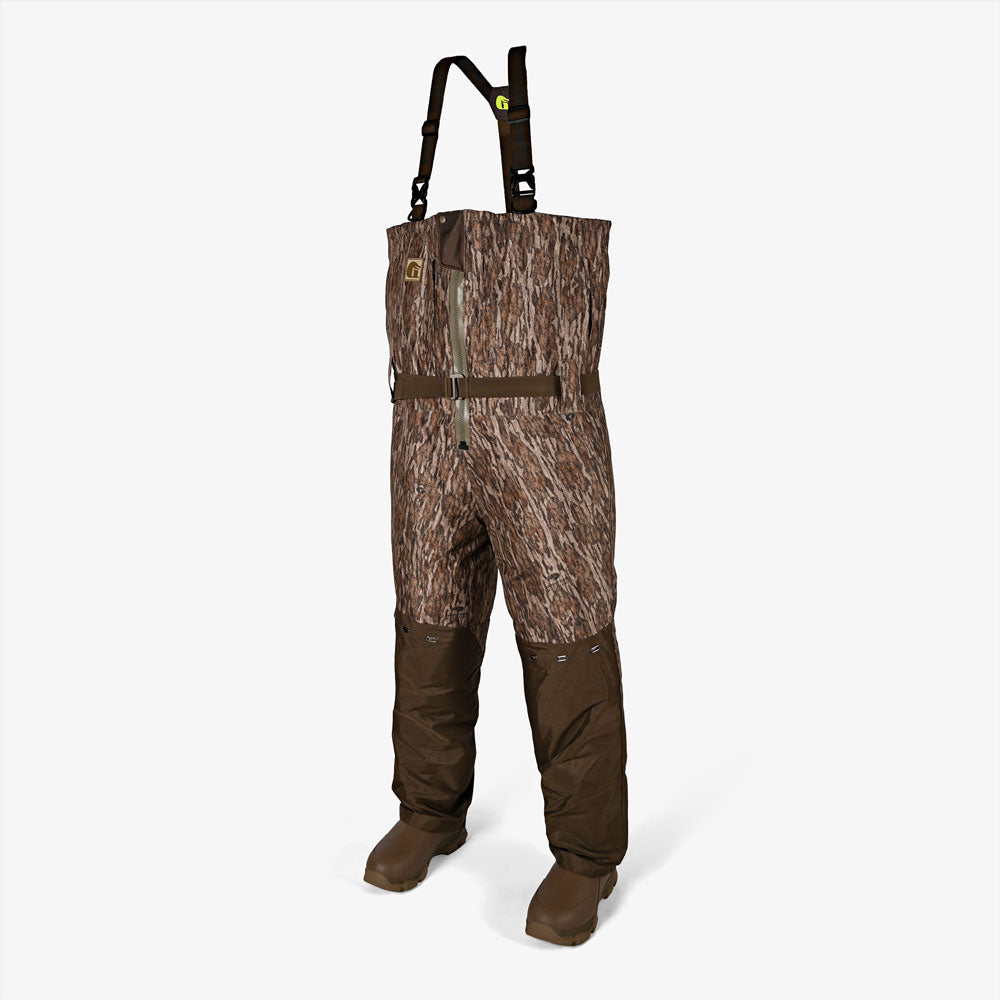 Omega Uninsulated Zip Waders | Mens - Mossy Oak Bottomland – Gator Waders