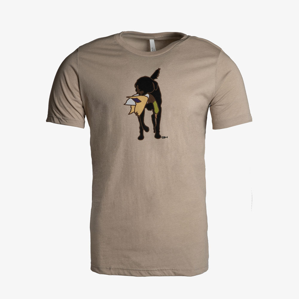 Duck Dog Graphic Tee | Heather Tan | Gator Waders