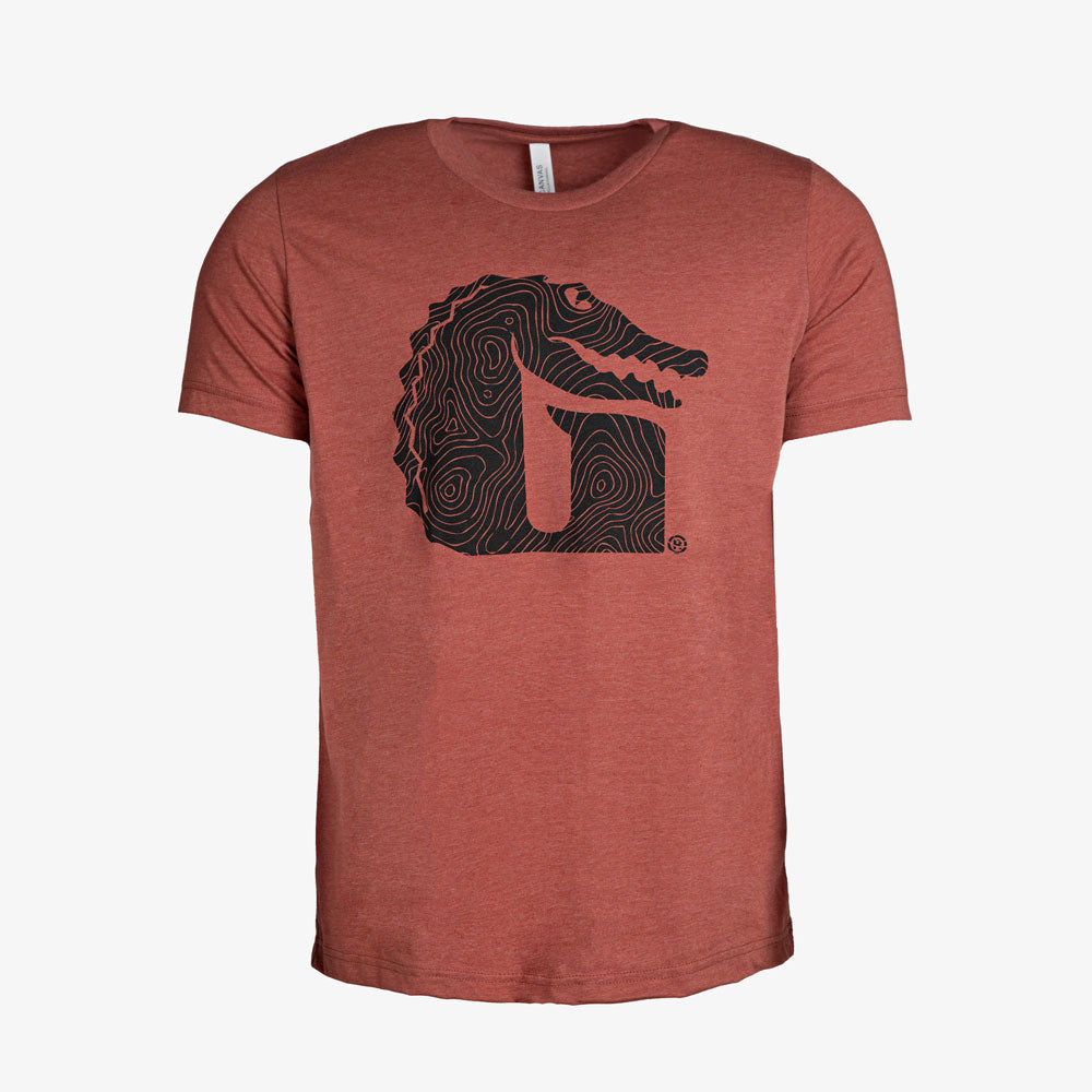 Topo G Graphic Tee | Heather Clay – Gator Waders